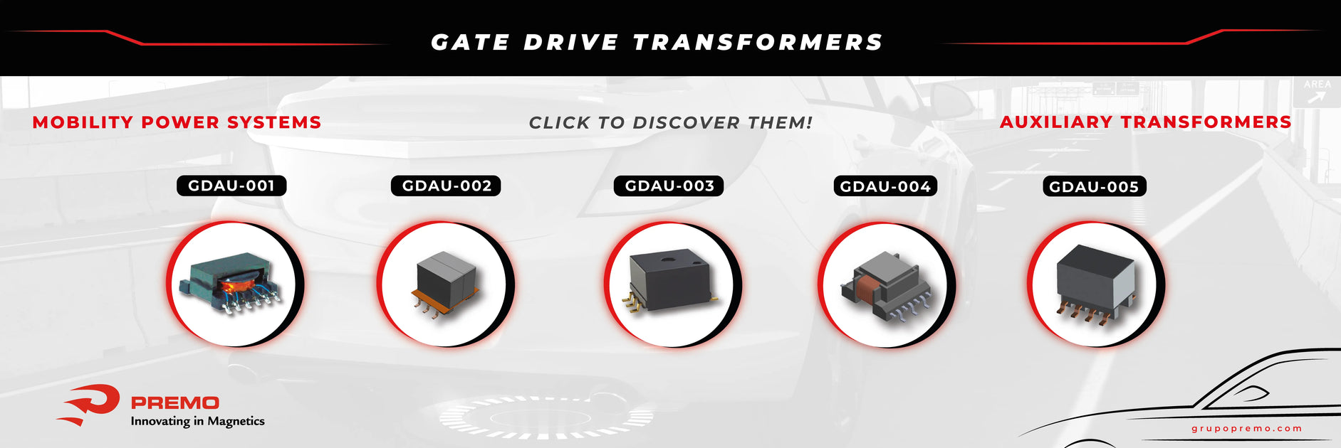 PREMO Unveils GDAU Series: Advanced Gate-Drive Transformers for EV and